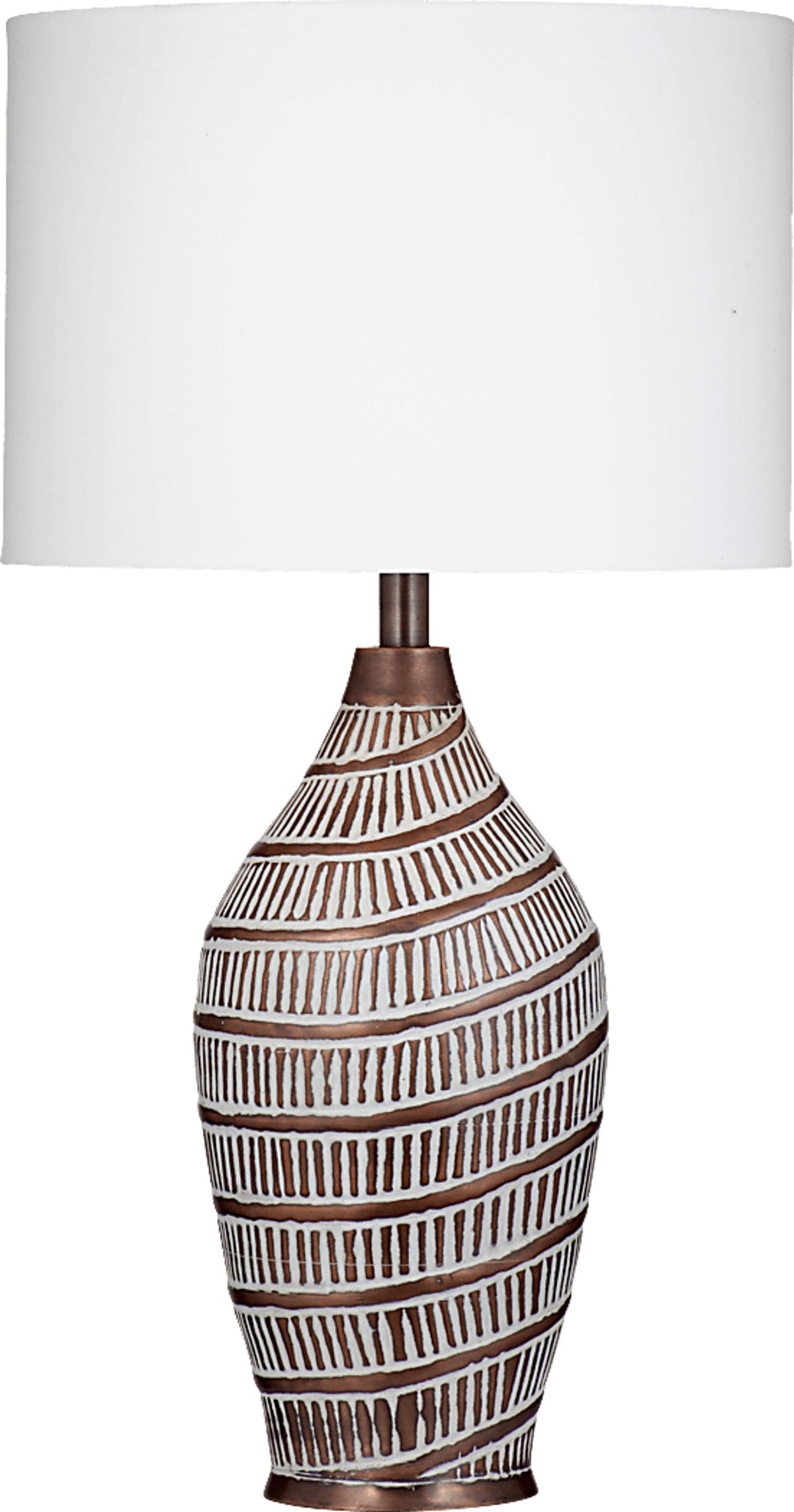 Uceta Cove Copper Brown,Orange,Yellow Table Lamp | Rooms to Go