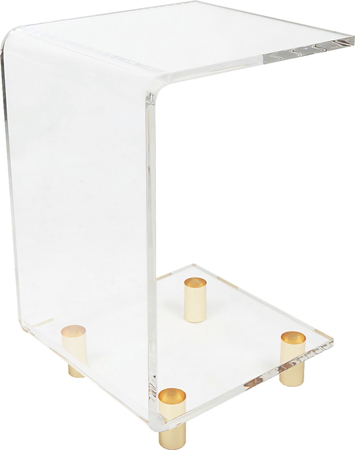 Ulmea Clear White Accent Table | Rooms to Go