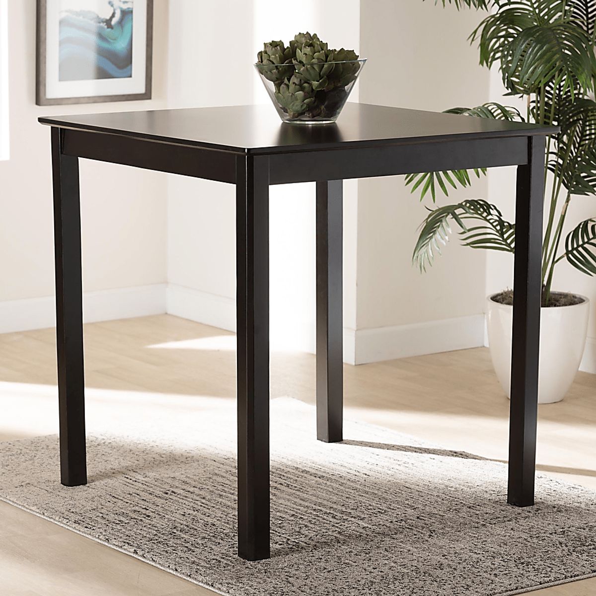Uncatena Brown Dark Wood Counter Height Table | Rooms to Go
