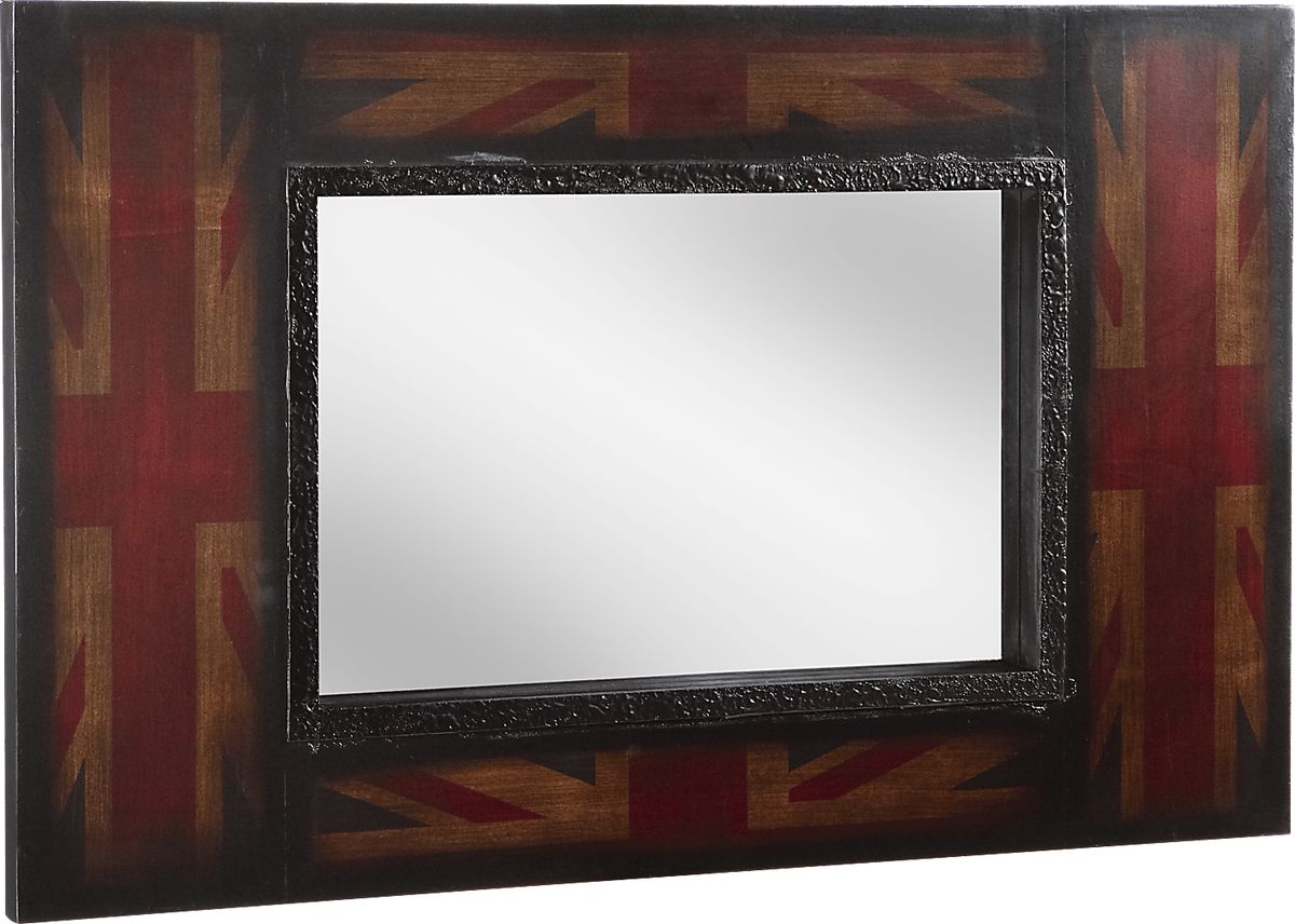 Union Jack Red Colors Mirror | Rooms to Go