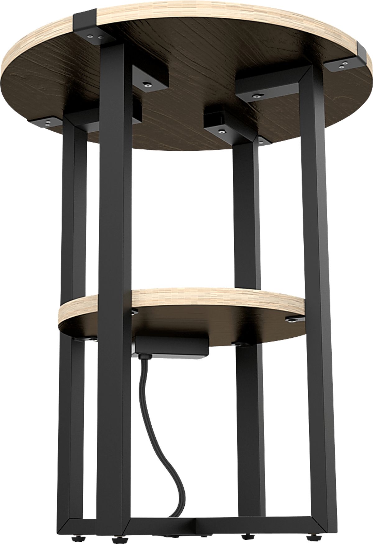 Ncaa Side Table Black,Natural Black,Colors,Light Wood End | Rooms to Go