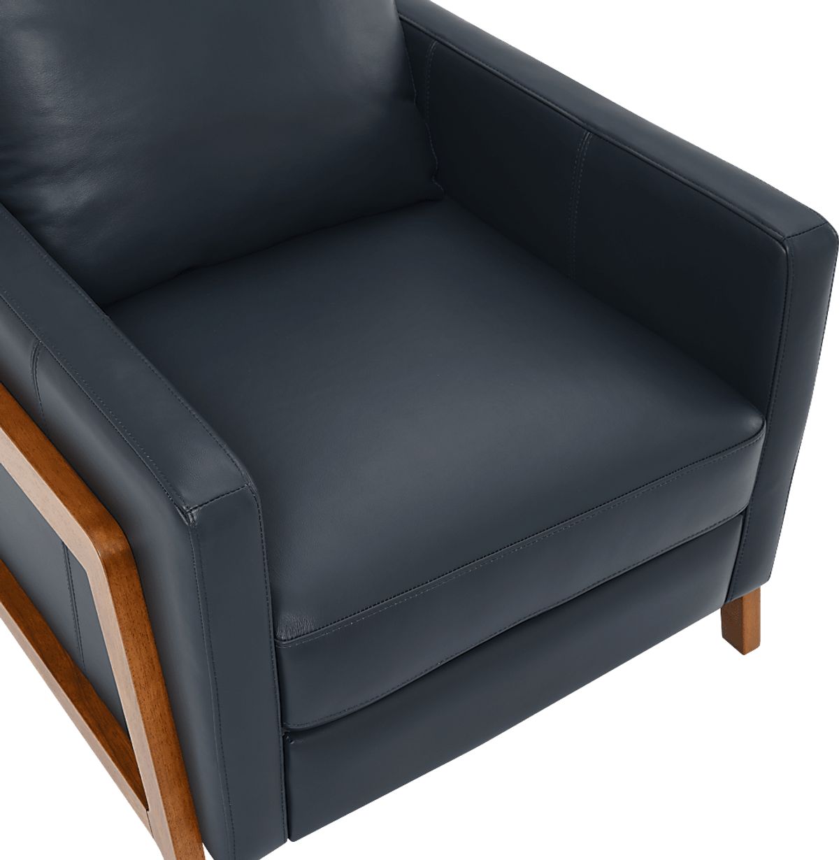 Vaiaho Blue Push Back Recliner | Rooms to Go