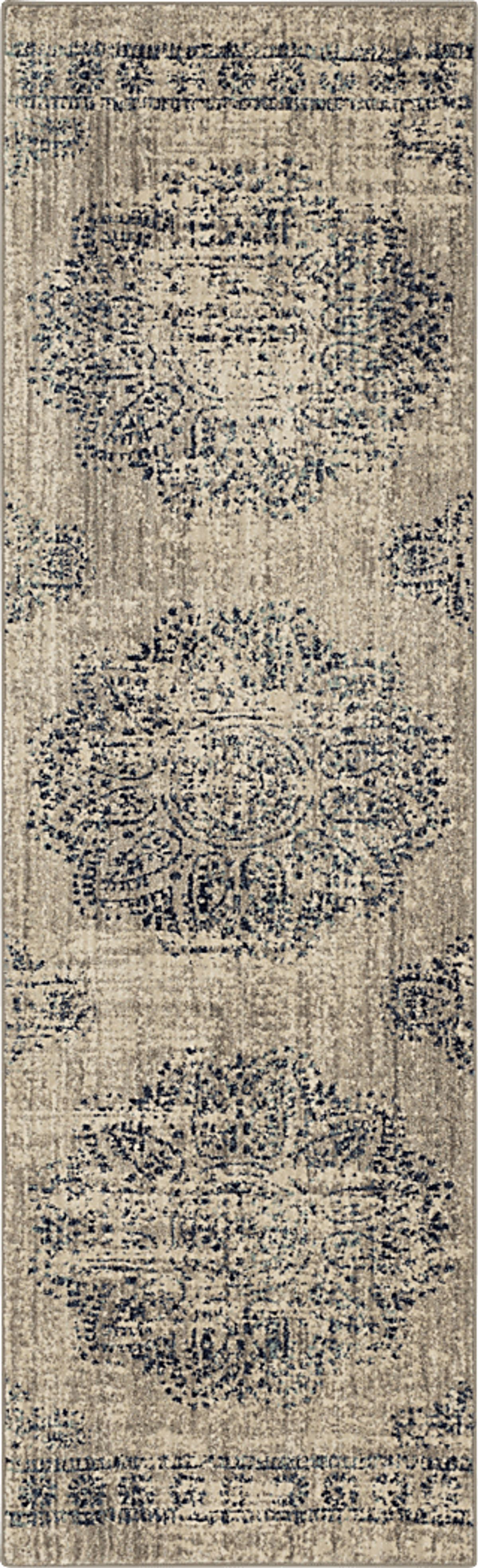 Drew & Jonathan Valewood Indigo Blue Rugs | Rooms to Go
