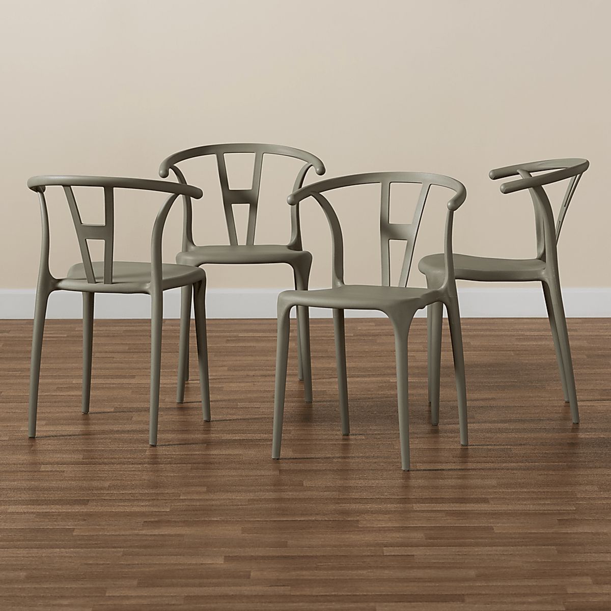 Valverde Beige Arm Chair, Set Of 4 | Rooms to Go