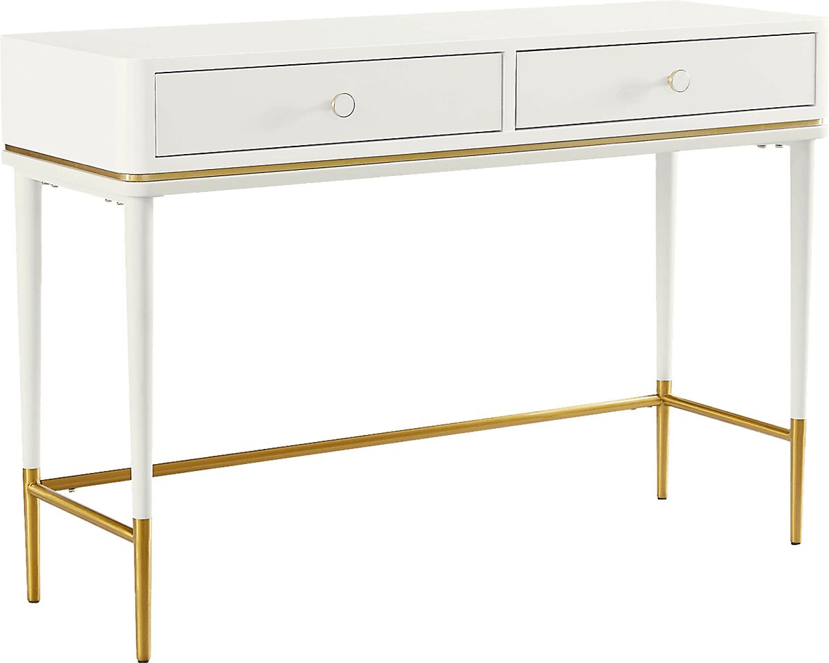 Vandam Off-White Beige,White Desk | Rooms to Go