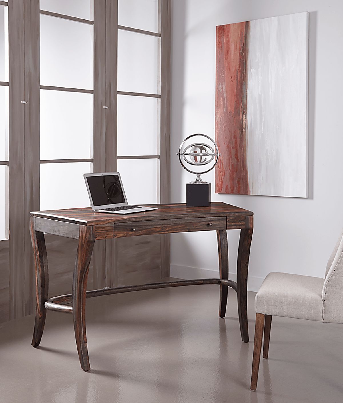 Vandermere Brown Dark Wood Desk | Rooms to Go