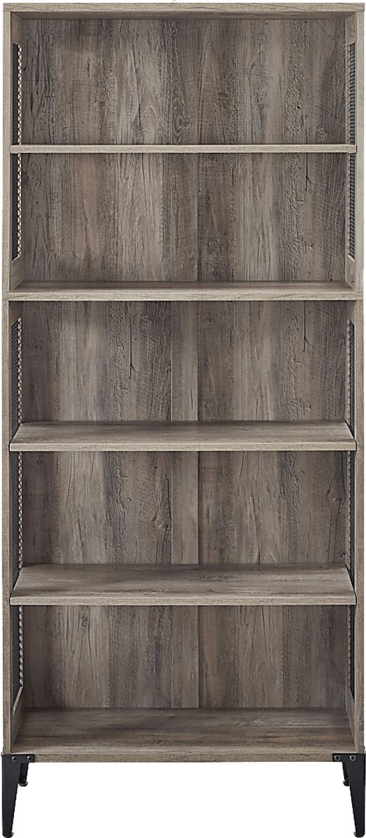 Vardall Gray Bookcase - Rooms To Go
