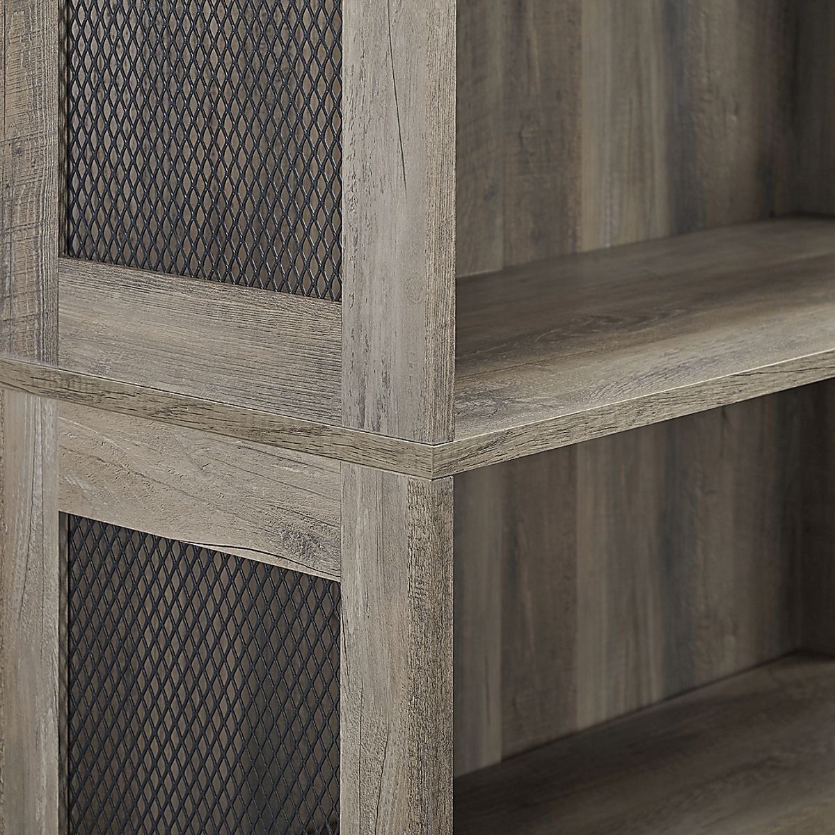 Vardall Gray Bookcase | Rooms to Go
