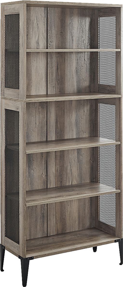Vardall Gray Bookcase - Rooms To Go