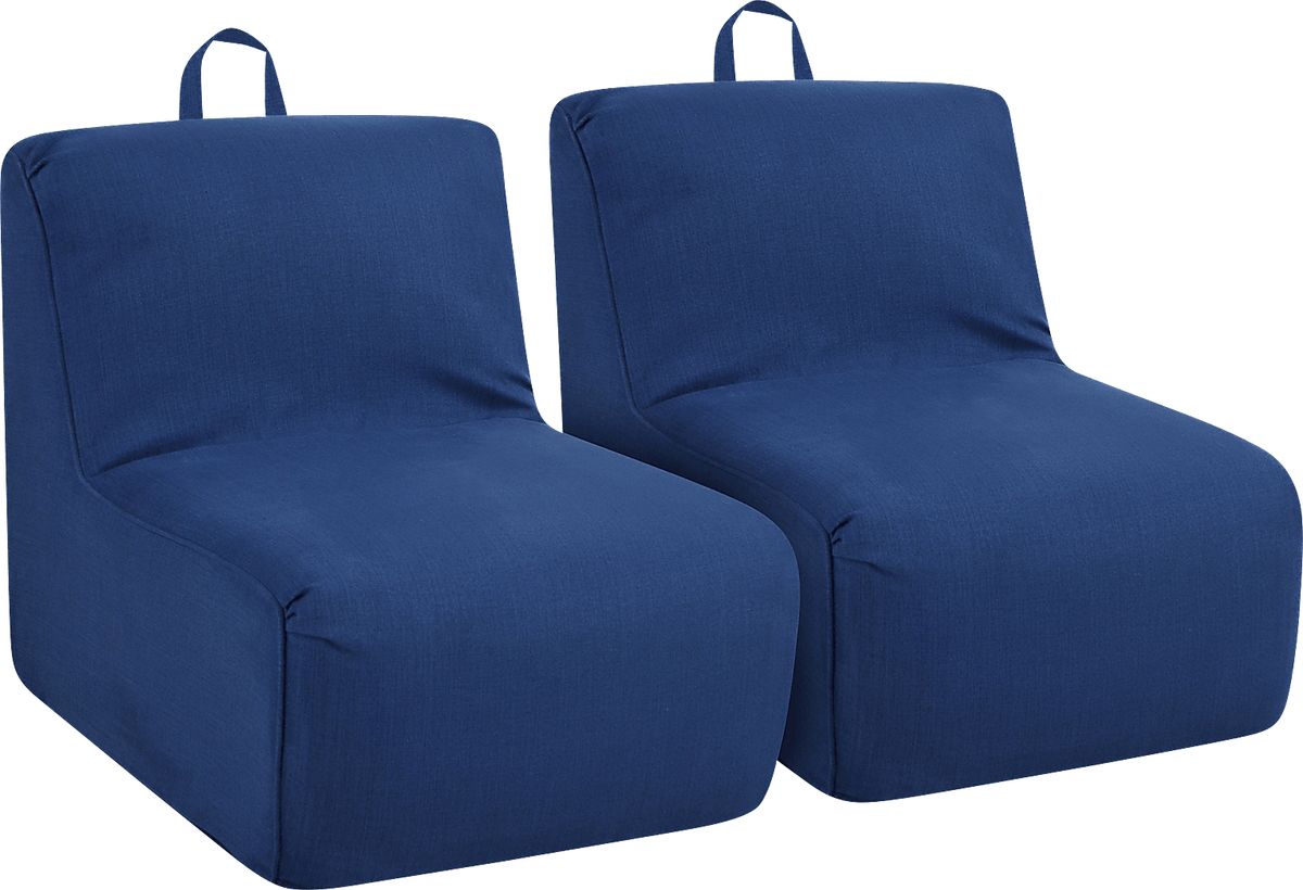 Varian Navy Blue Polyester Fabric Accent Chair - Rooms To Go