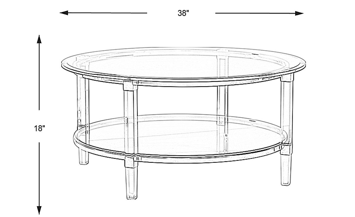 Varna Silver Gray Round Cocktail Table | Rooms to Go
