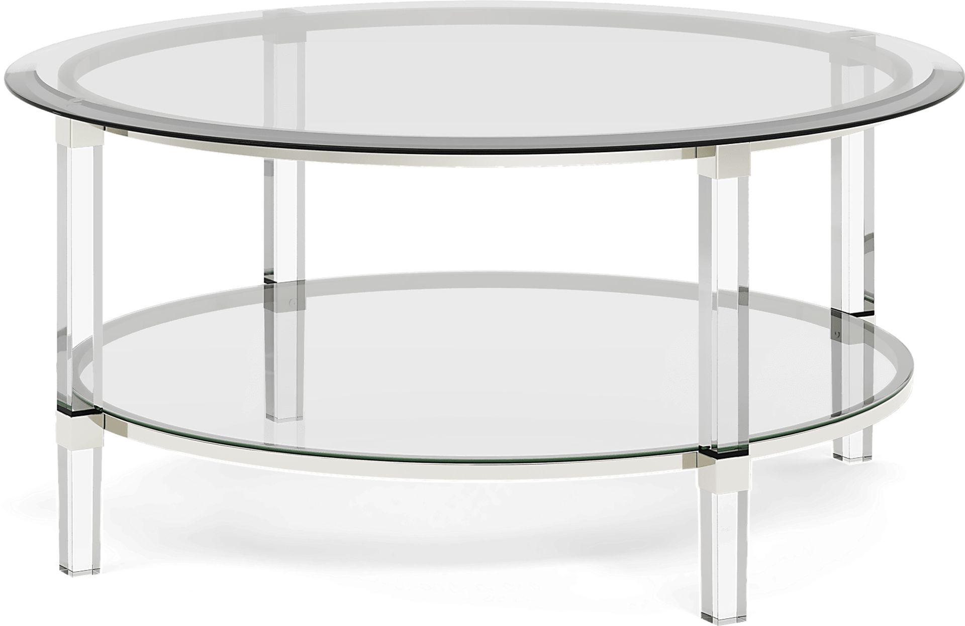 Varna Silver Gray Round Cocktail Table | Rooms to Go