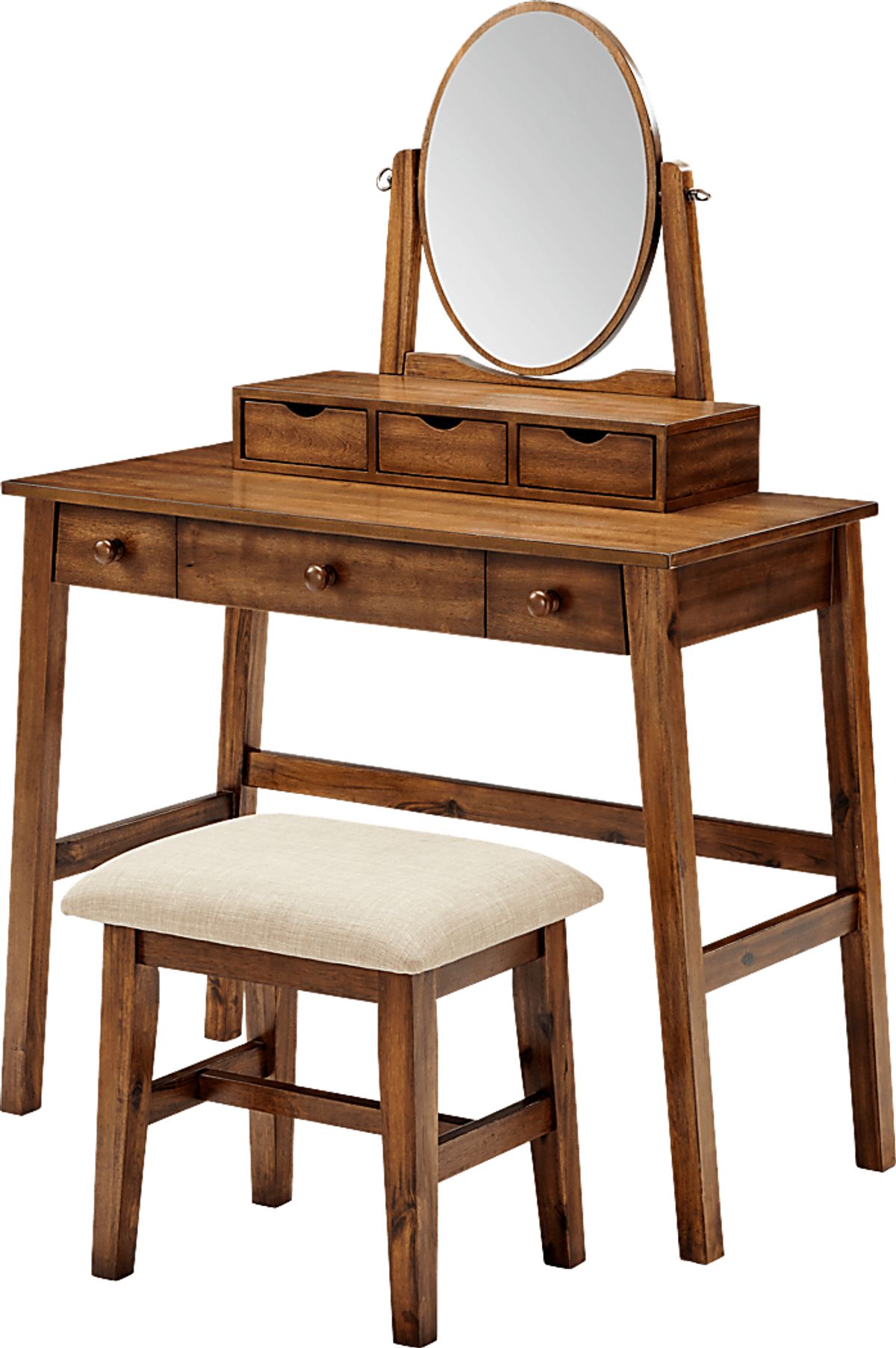 Varnum Brown Dark Wood Vanity | Rooms to Go
