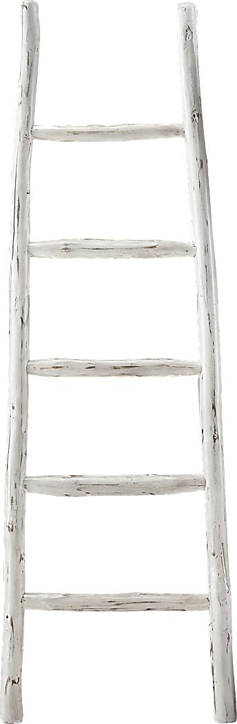 Vawter White Decorative Ladder - Rooms To Go