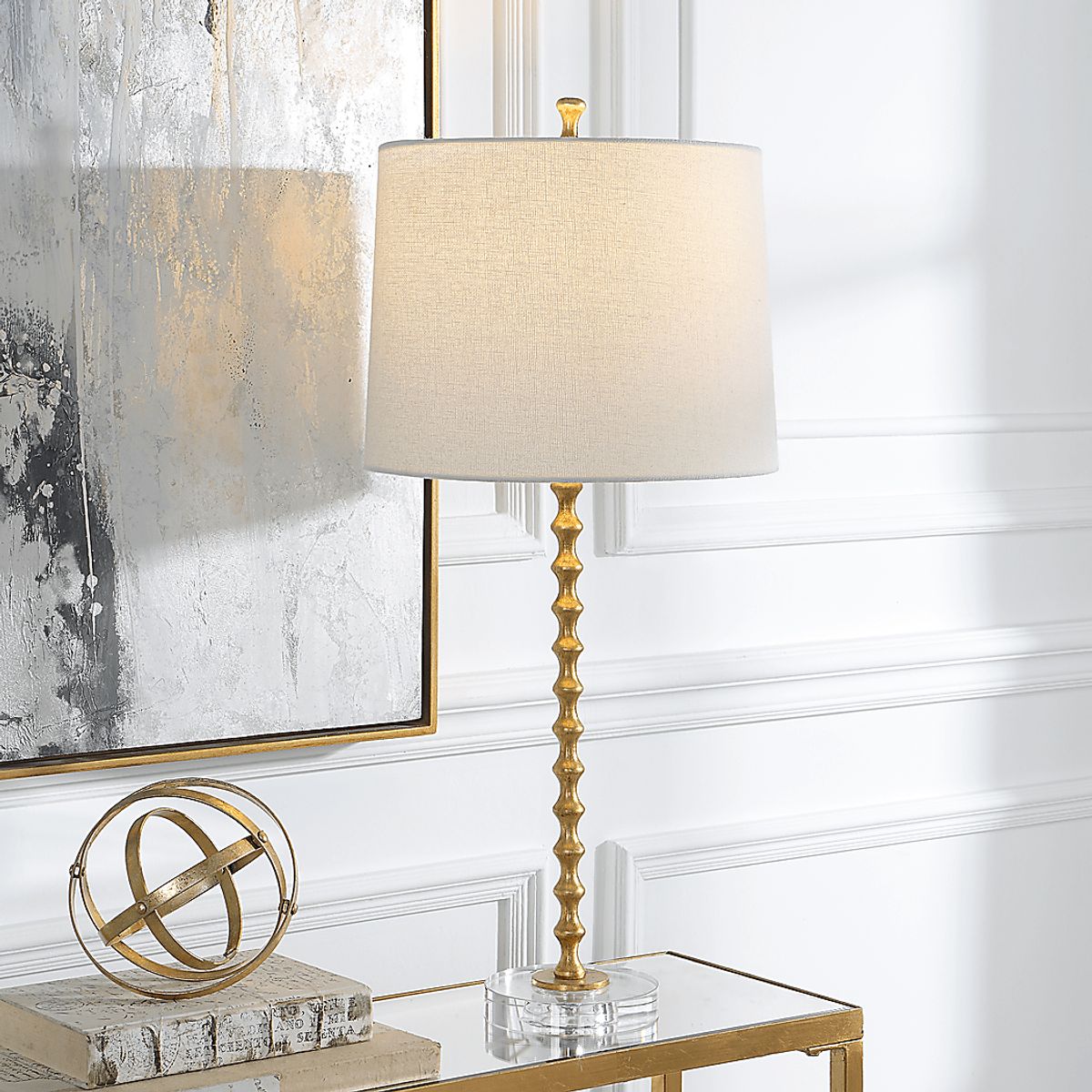 Velarde Way 2 Pc Gold Yellow Set Of Lamps | Rooms to Go