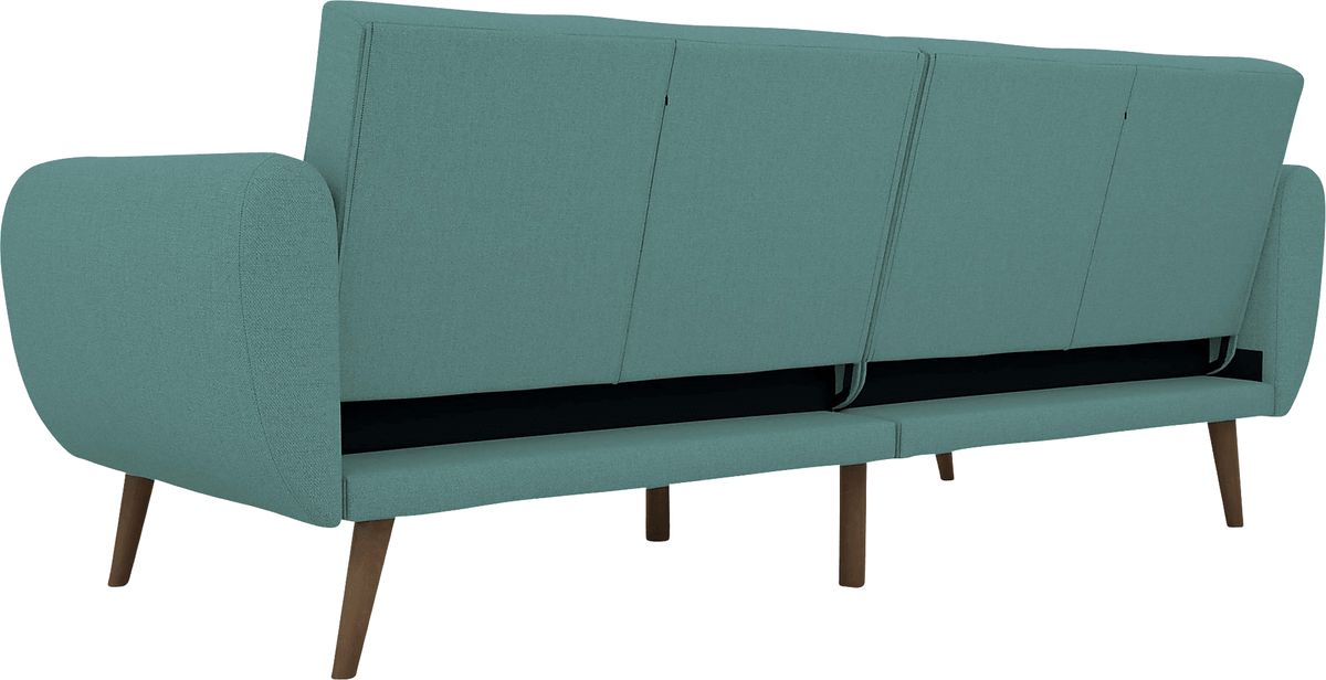Velron Teal Blue,Green Linen Fabric Futon | Rooms to Go