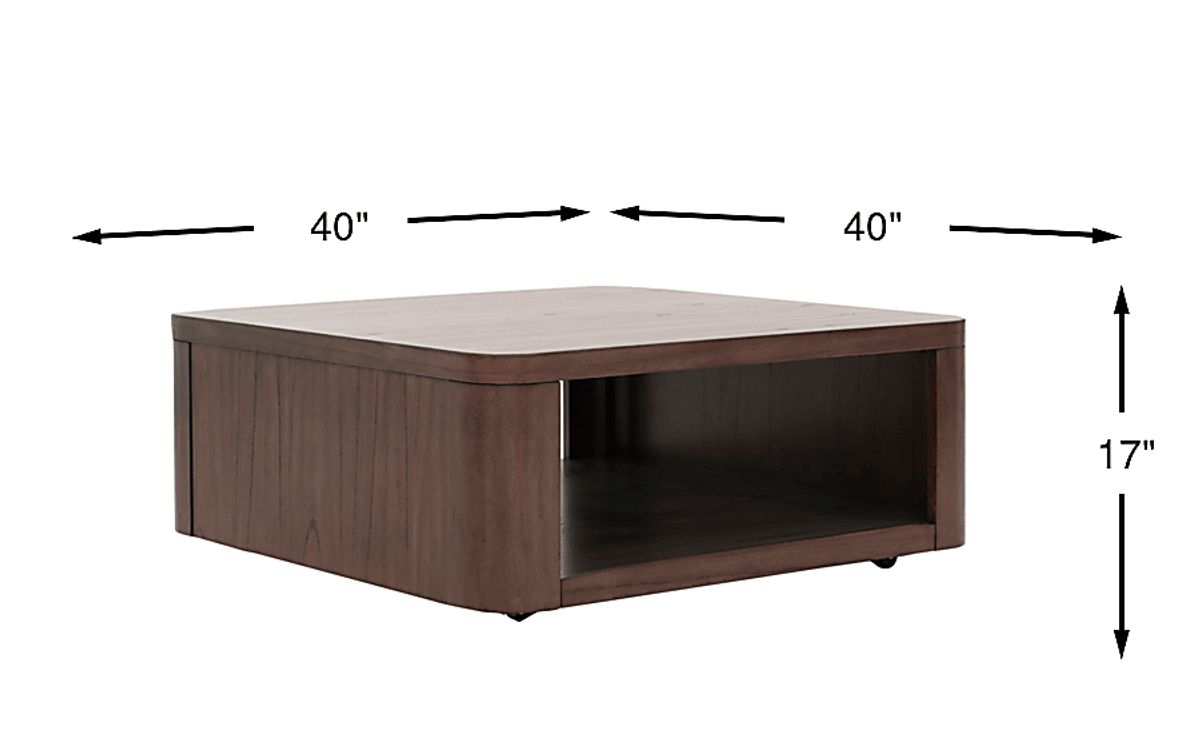 Venice Brown Dark Wood Cocktail Table | Rooms to Go