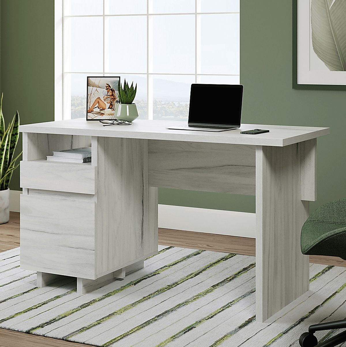 Venisa Gray Desk | Rooms to Go