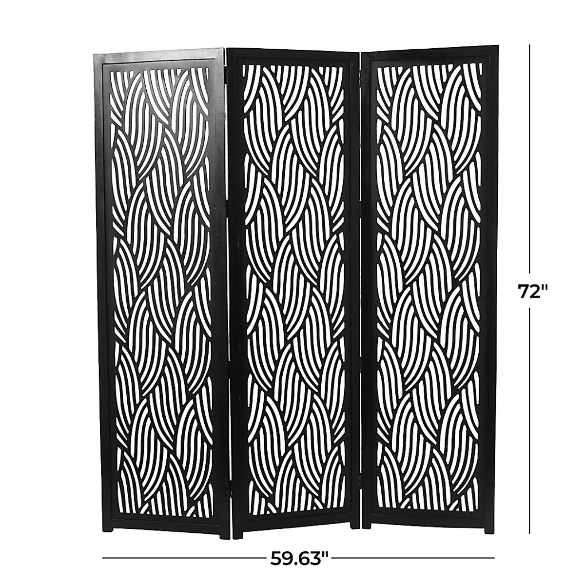 Mlily Vepion Black Black,Colors Room Screen | Rooms to Go