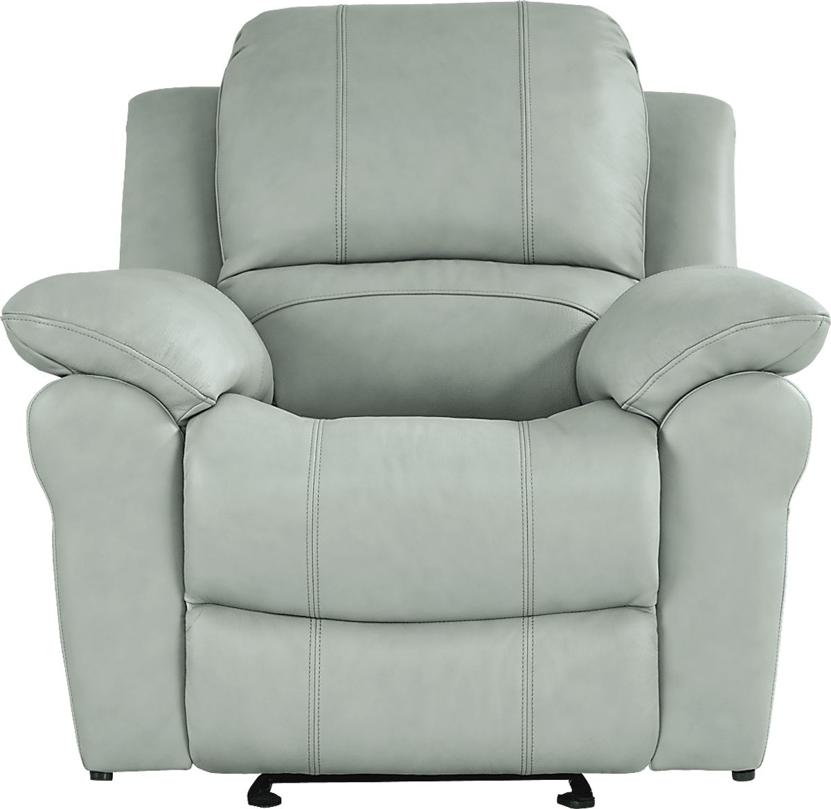 Vercelli Way Aqua Blue Leather Rocker Recliner | Rooms to Go