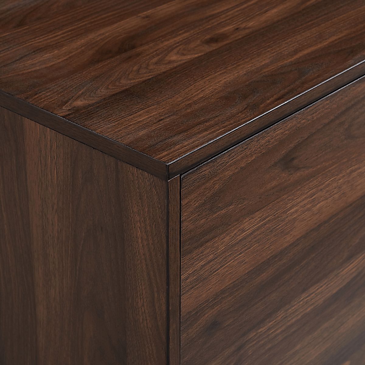 Verlie Walnut Dark Wood 70" Console | Rooms to Go