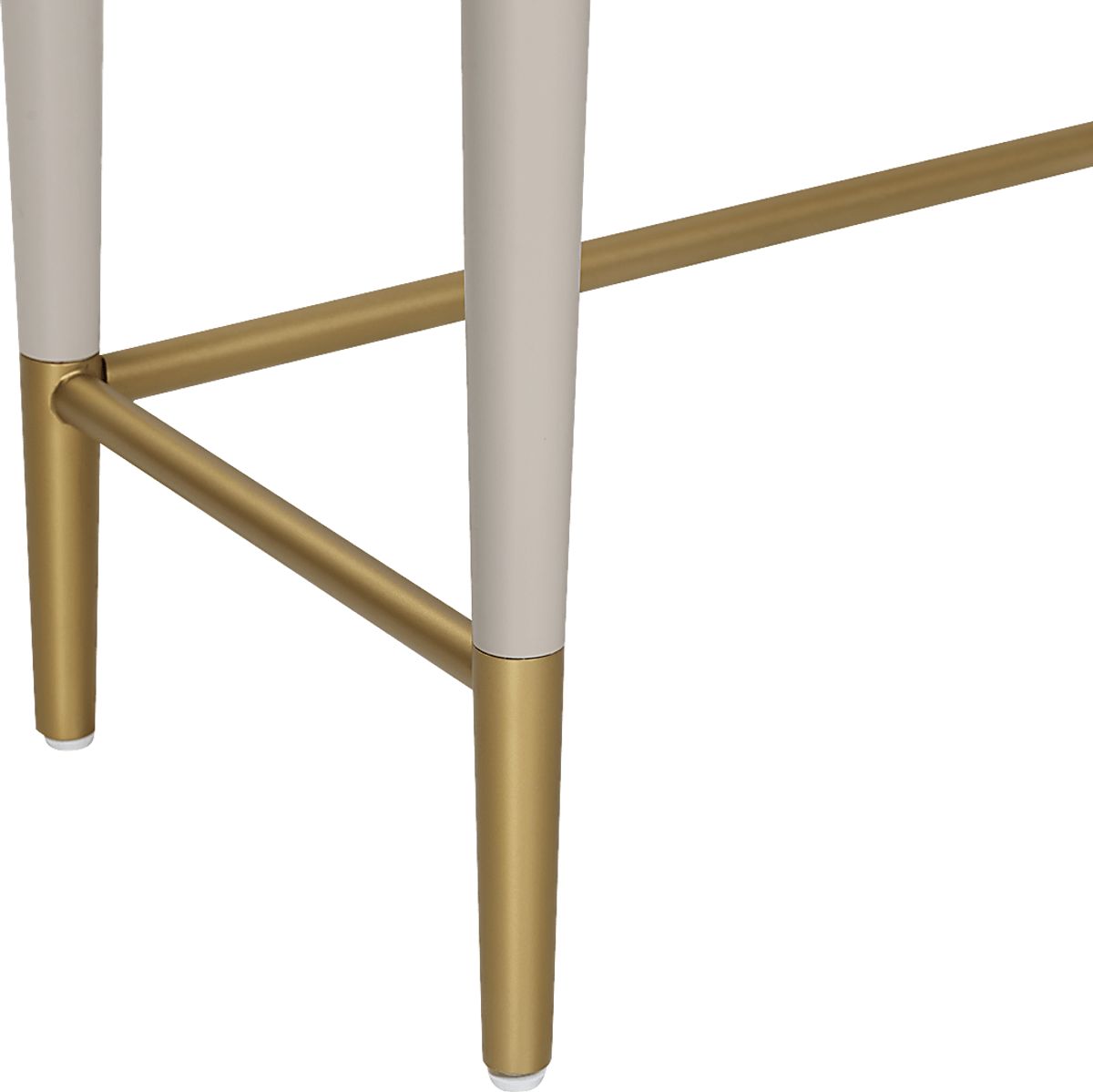 Vermilyea Taupe Beige Polyurethane Fabric Vanity | Rooms to Go