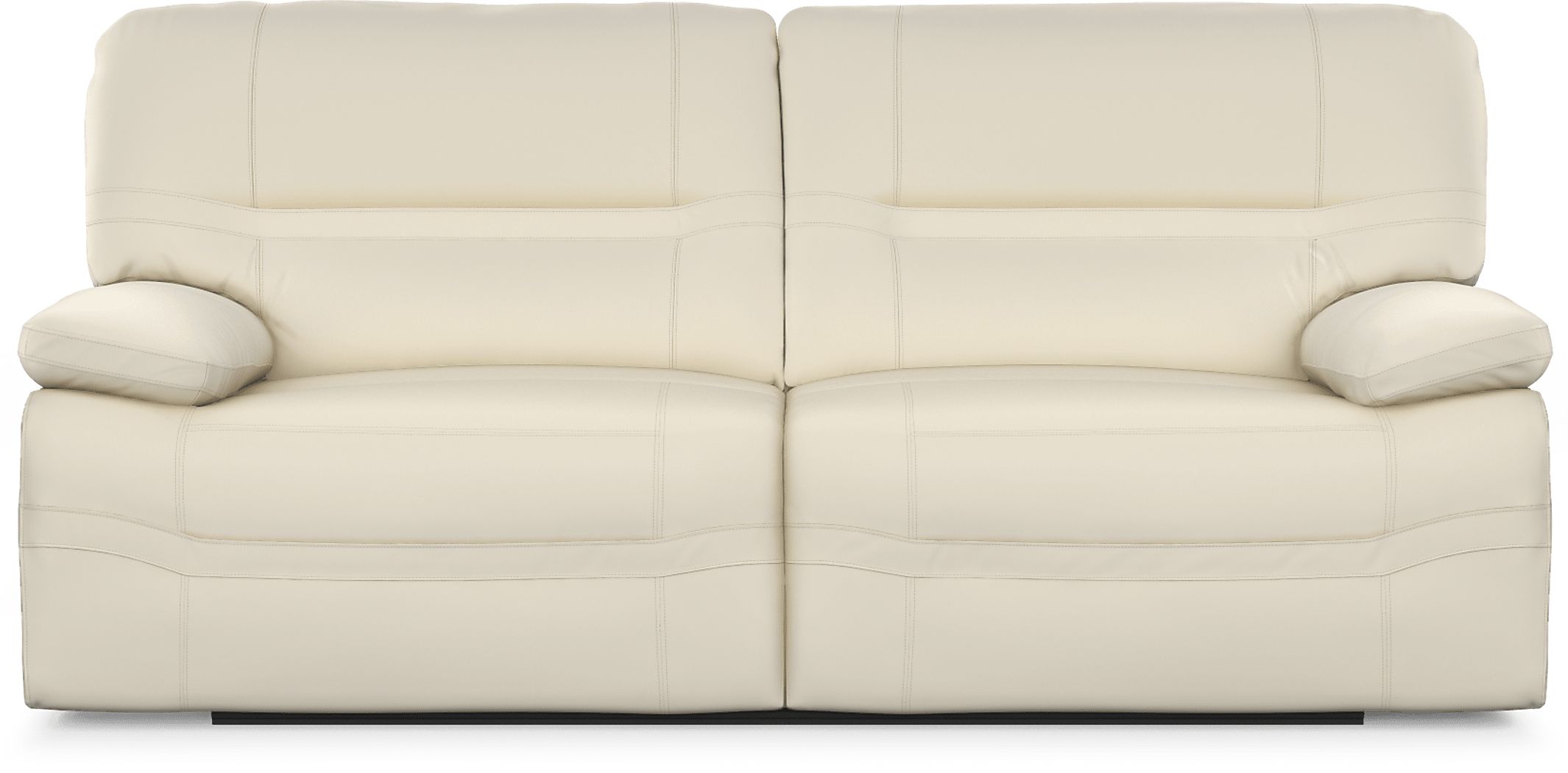 Vernazza Lane Beige Leather Non-Power Reclining Sofa | Rooms to Go
