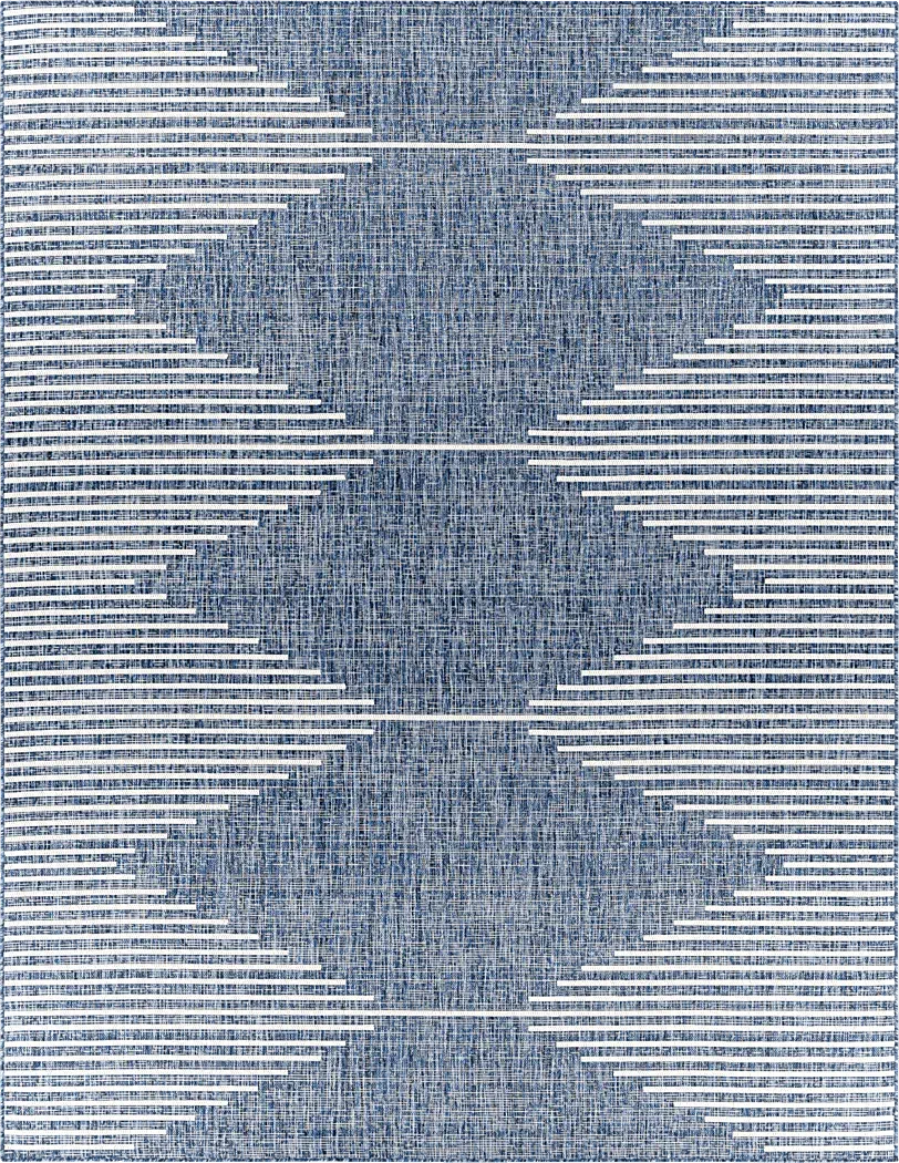 Verniere Blue Outdoor Rug | Rooms to Go