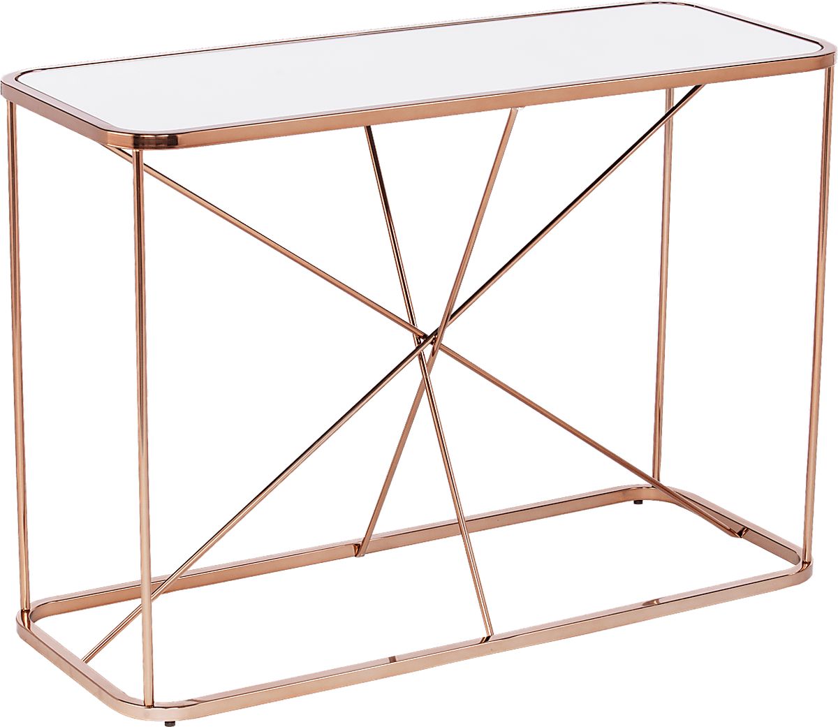 Verret Champagne Colors Console Table - Rooms To Go