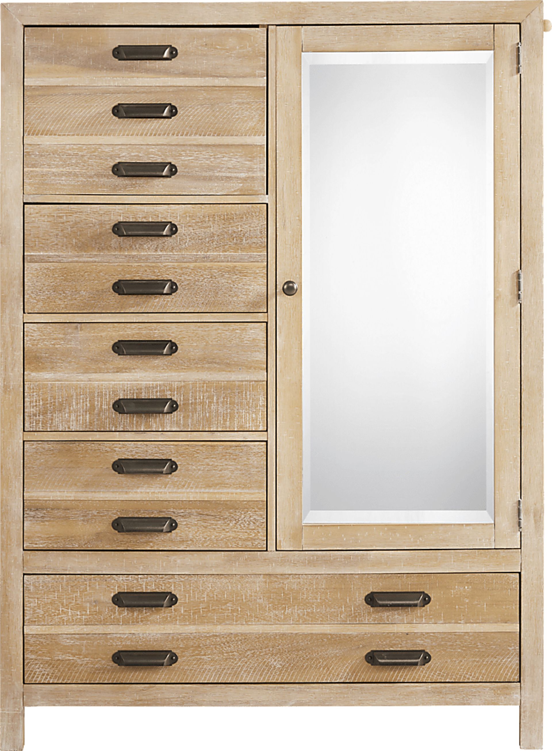 Vetralla Sand Light Wood Gentleman Chest Rooms to Go