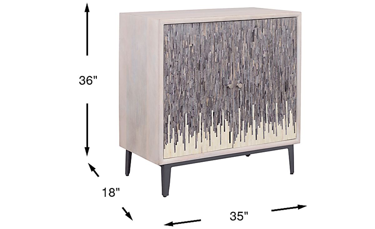 Vidal White Colors,White Credenza | Rooms to Go