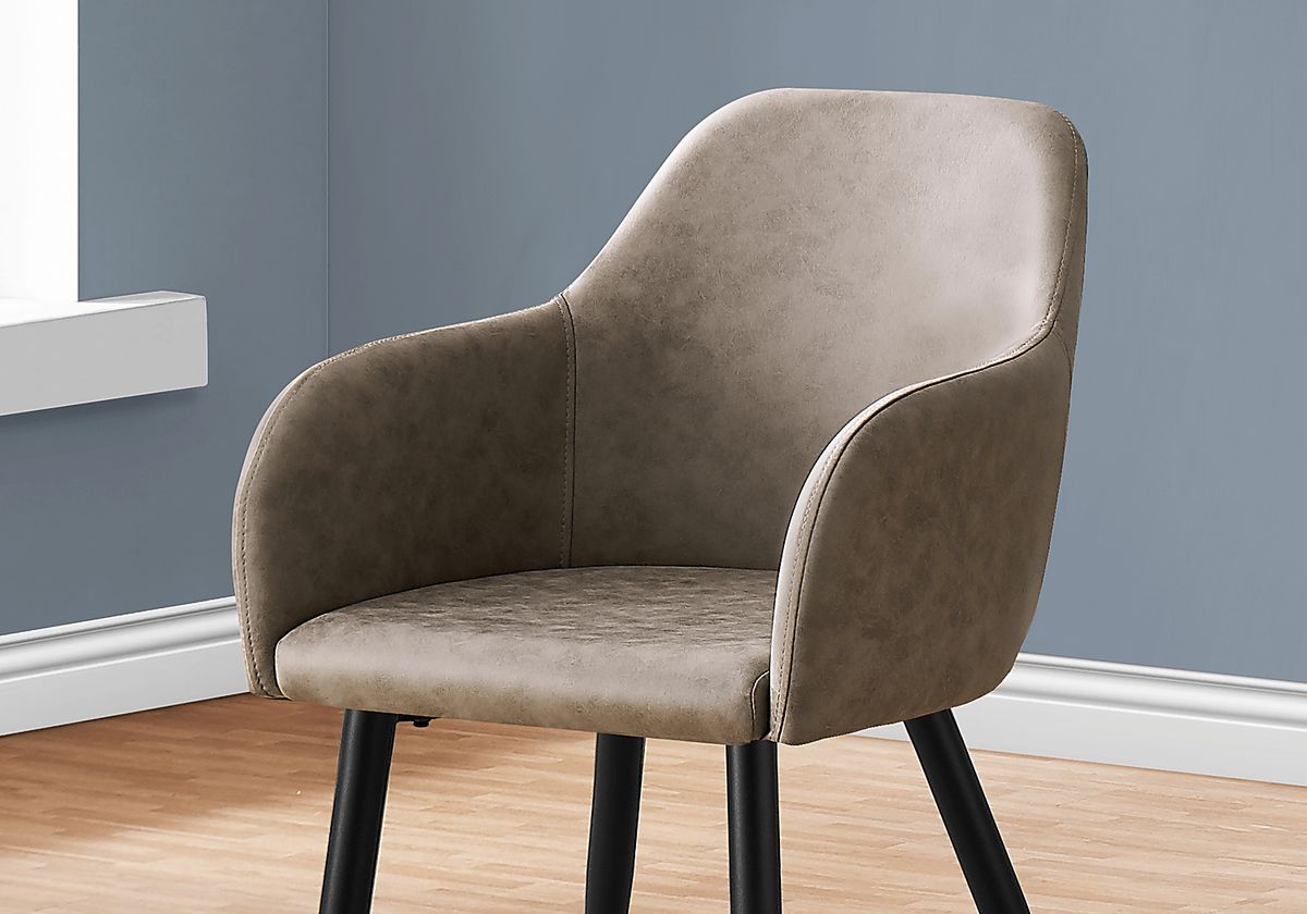 Vietor Beige Colors,Light Wood,White Arm Chair | Rooms to Go