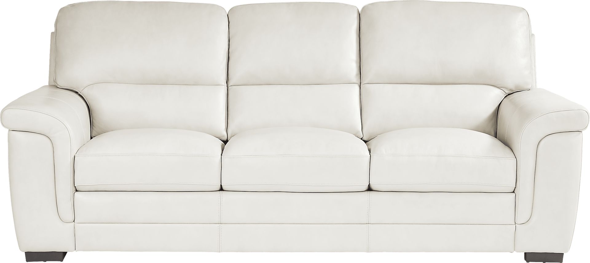 Villa Ashbury White Leather Sleeper Sofa | Rooms to Go