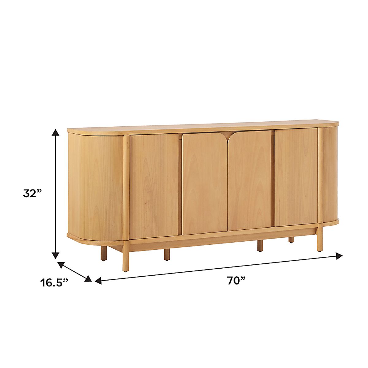 Villandrie Natural Light Wood Sideboard | Rooms to Go