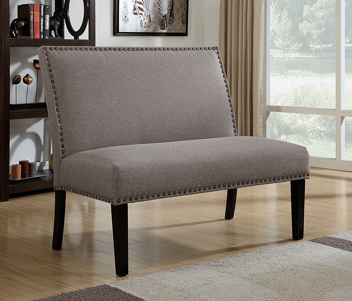 Vina Brown Banquette | Rooms to Go