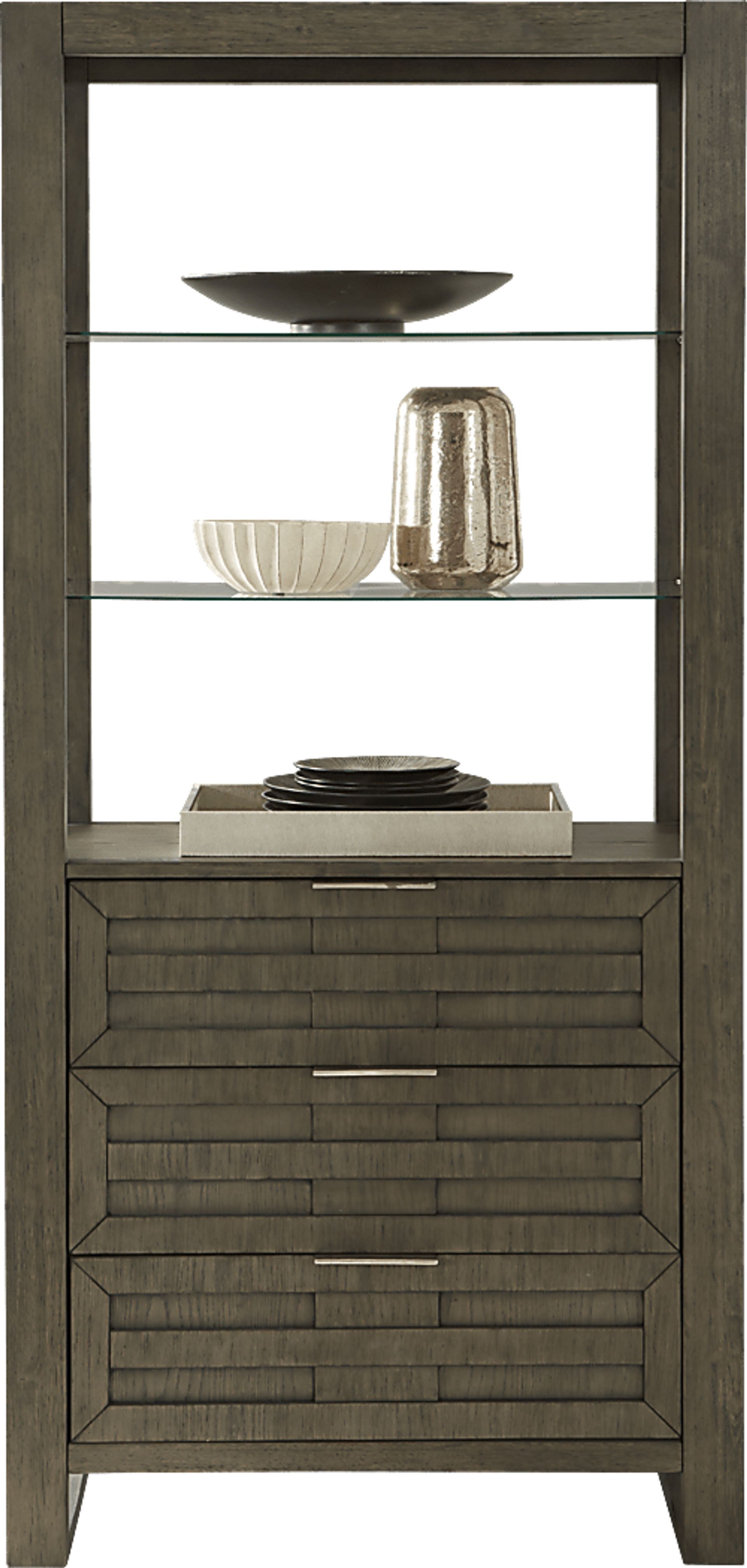 Vine Street Gray Curio | Rooms to Go