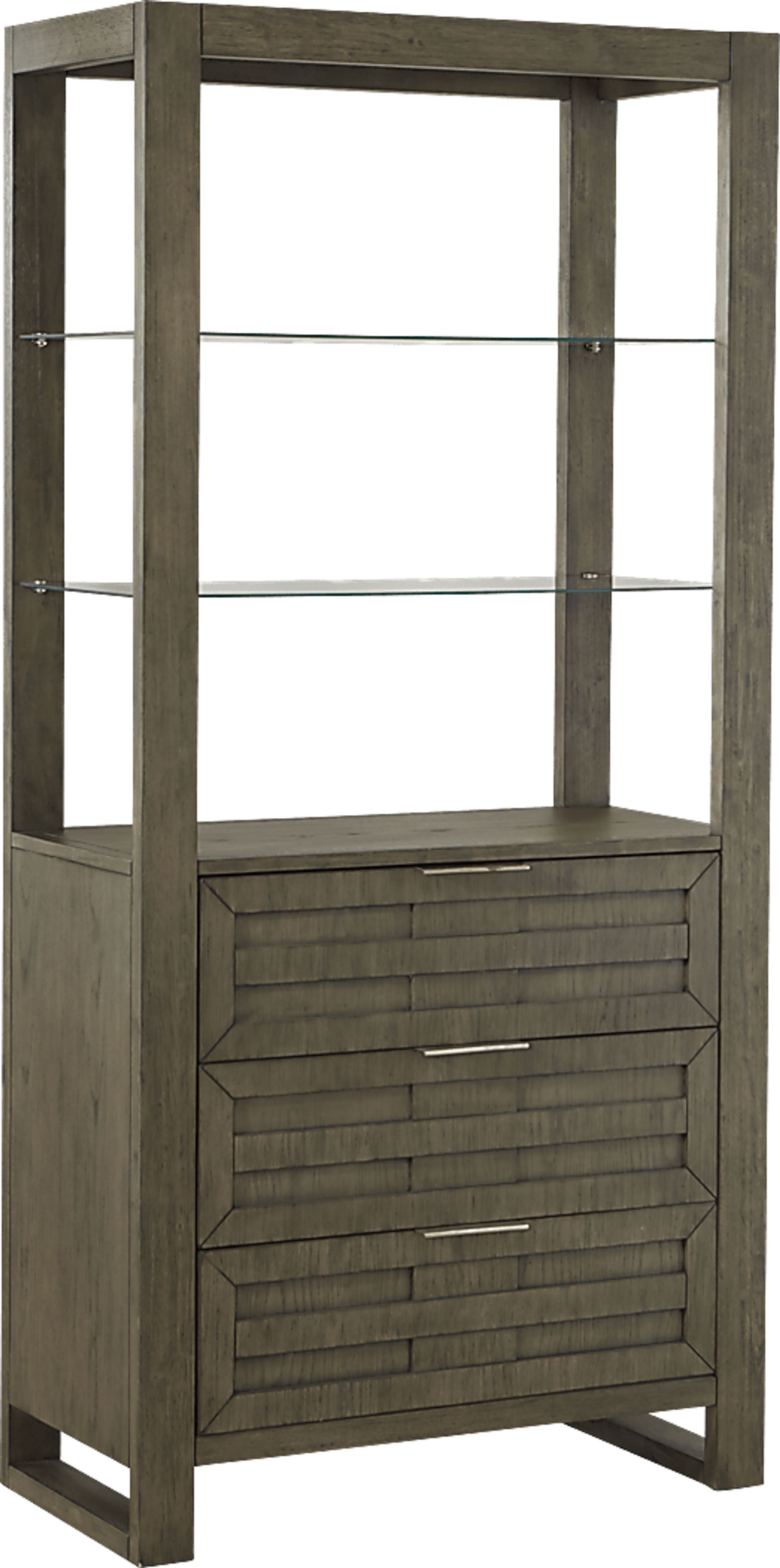 Vine Street Gray Curio | Rooms to Go