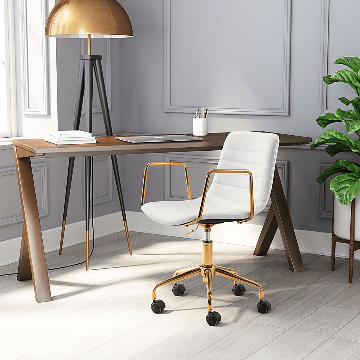 Vinicolla White Office Chair | Rooms to Go