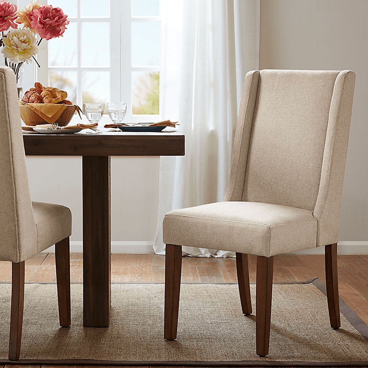 Vinvale Taupe Colors,Light Wood Side Chair, Set Of 2 | Rooms to Go