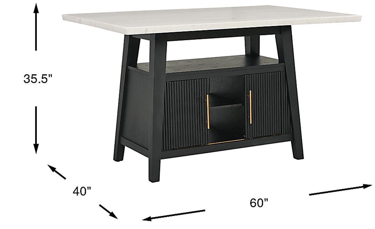 Viola Black Black,Colors Counter Height Dining Table | Rooms to Go