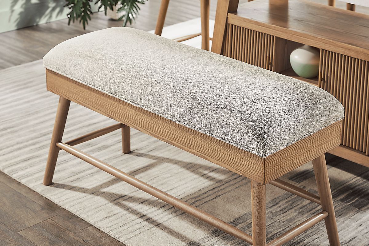 Viola Natural Light Wood Counter Height Bench | Rooms to Go