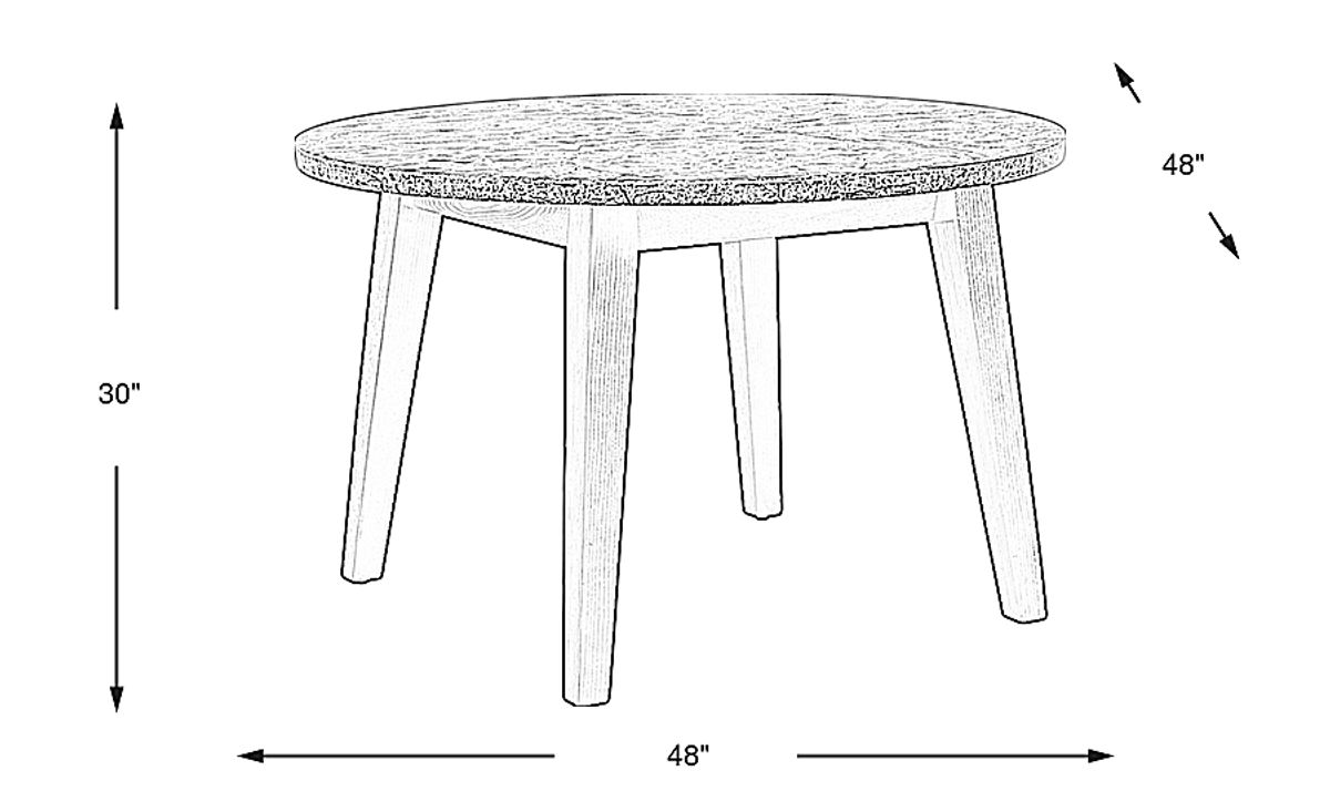 Viola Natural Light Wood Round Dining Table | Rooms to Go