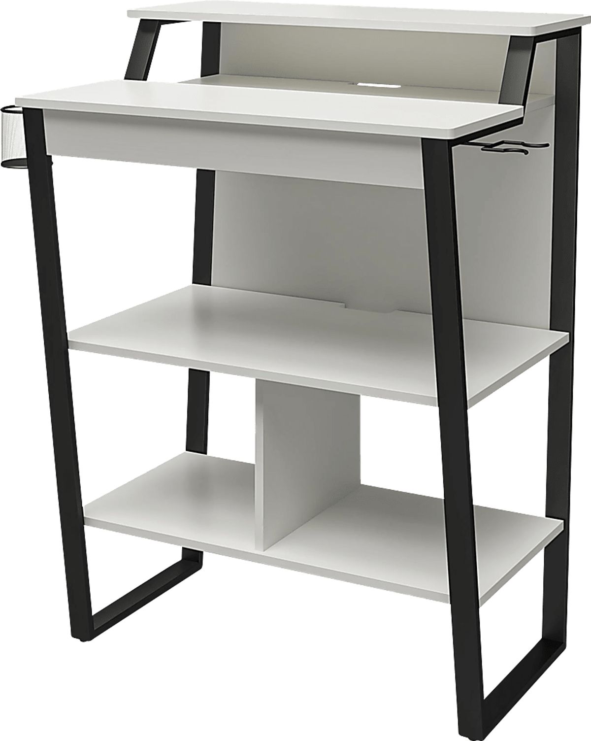 Virmar White Colors,White Gaming Desk | Rooms to Go