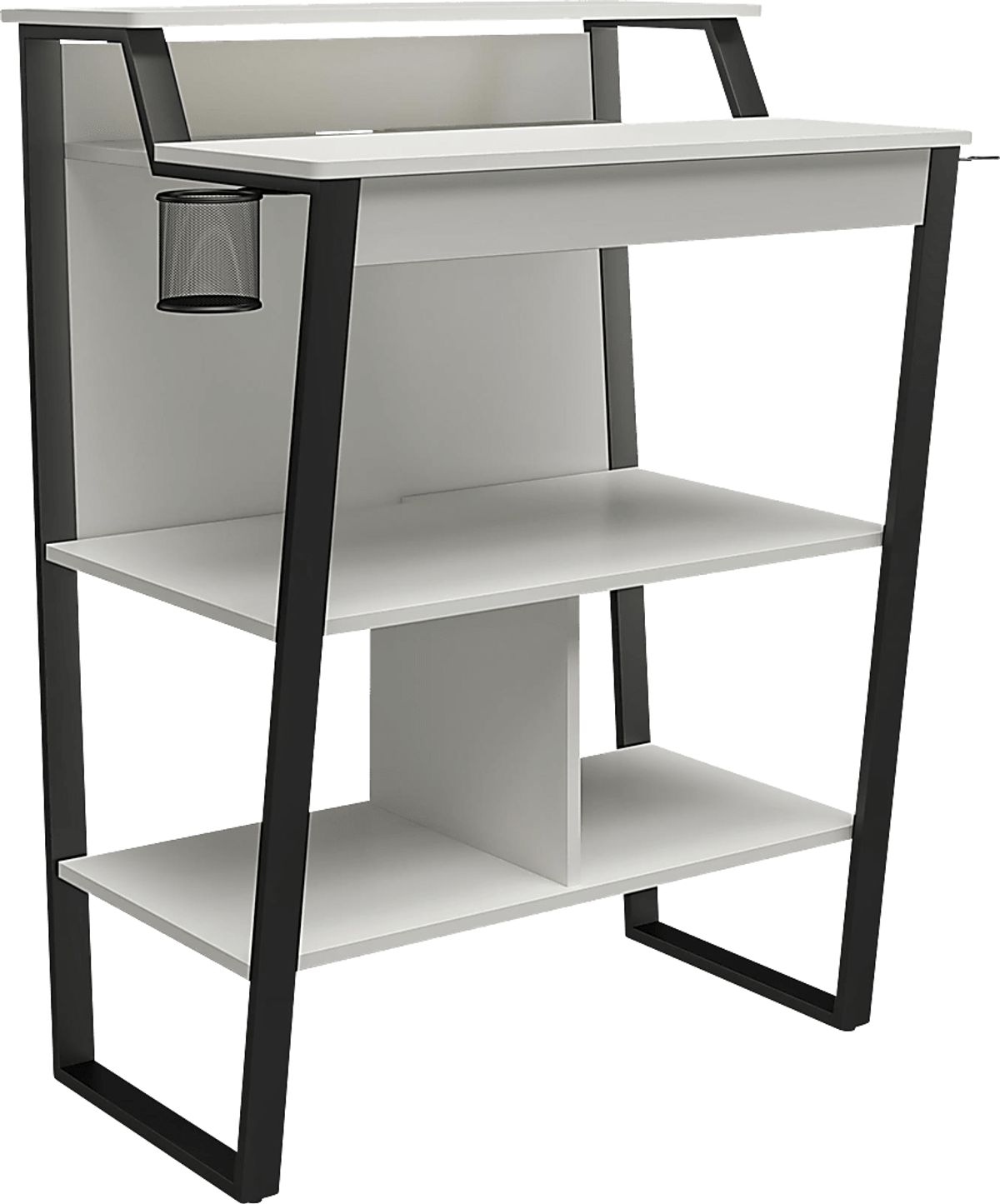 Virmar White Colors,White Gaming Desk | Rooms to Go