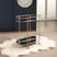 Viscount Gold Bar Cart - Rooms To Go