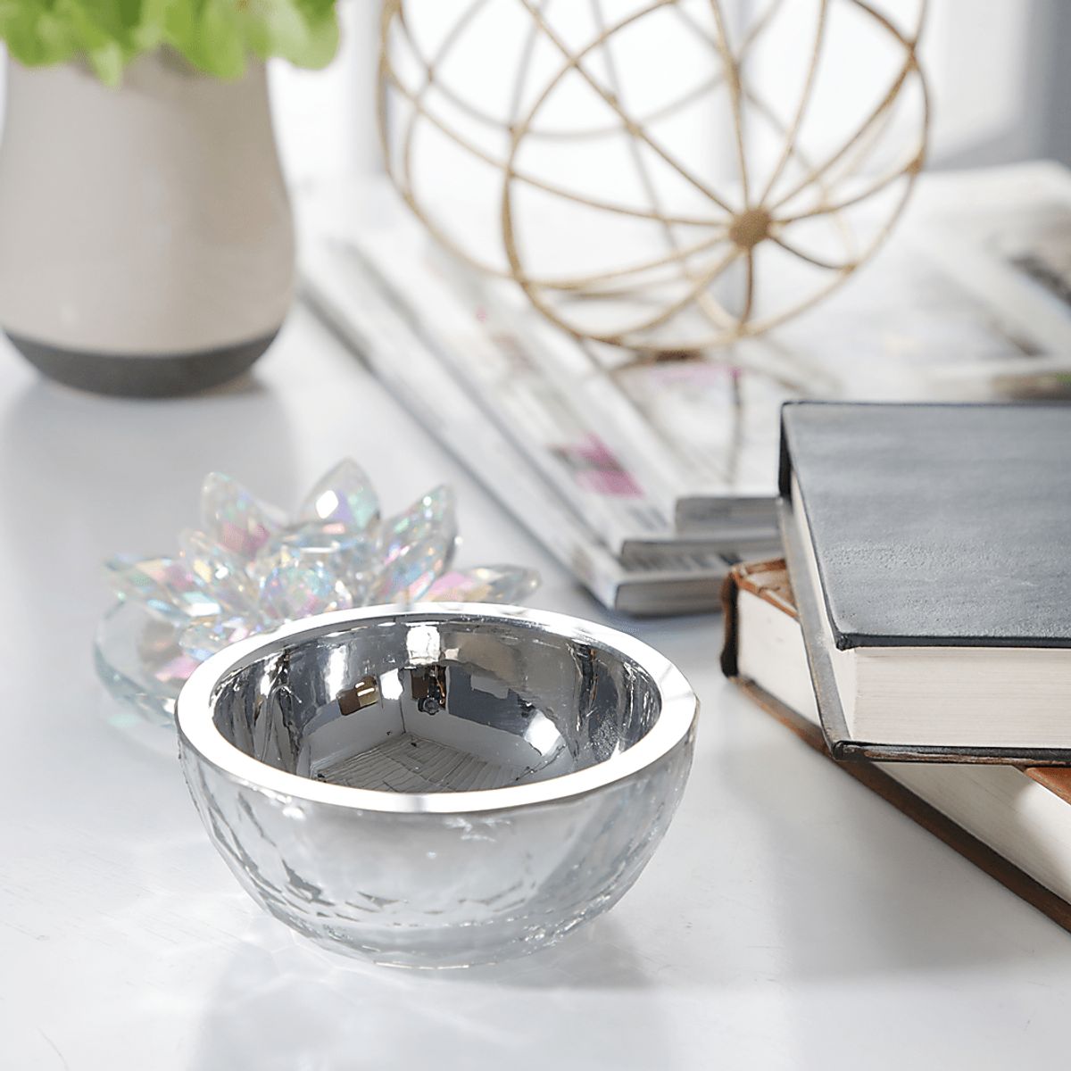 Volser Clear White Decorative Box | Rooms to Go