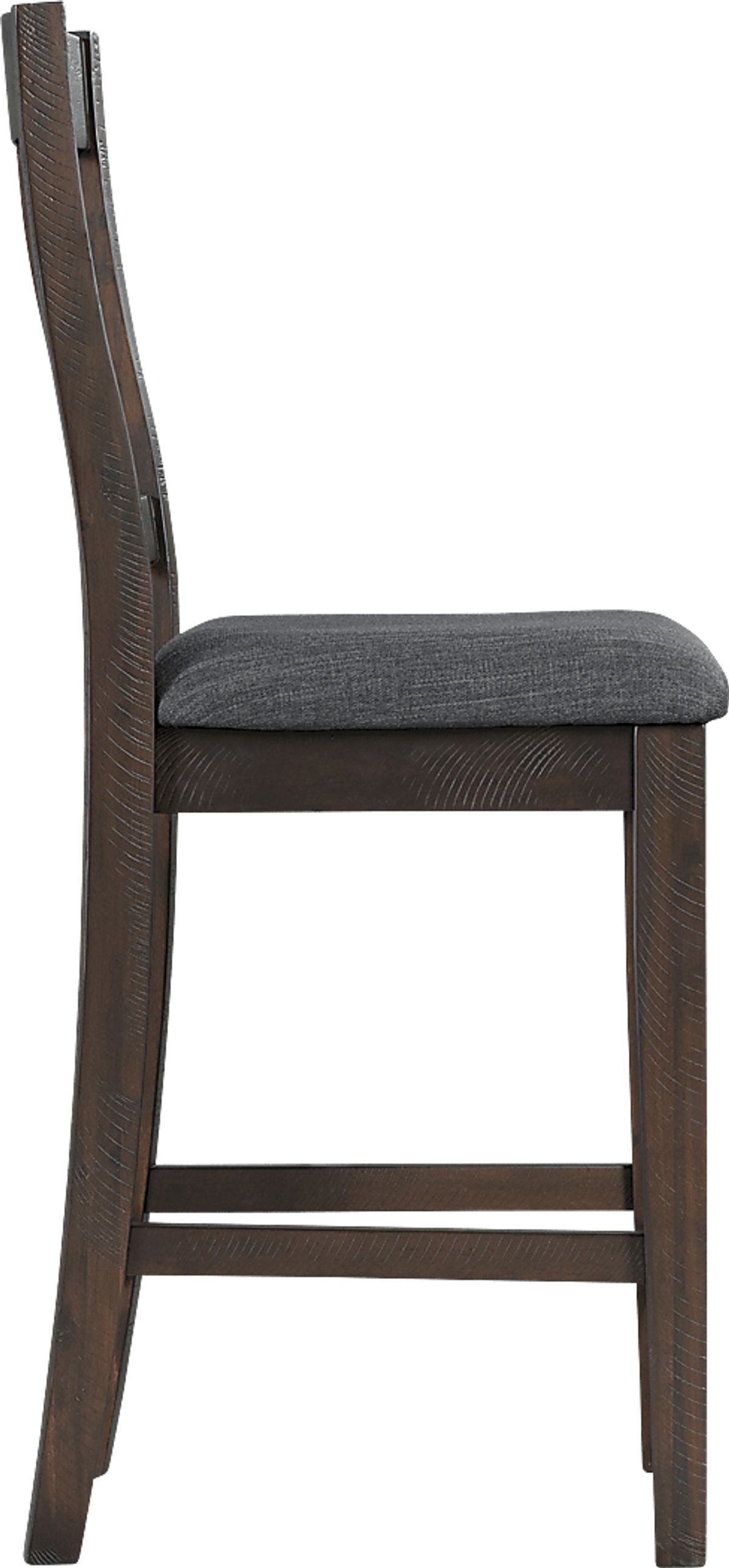 Vortexrover Dark Gray Polyester Fabric Counter Stool, Set Of 2 | Rooms ...