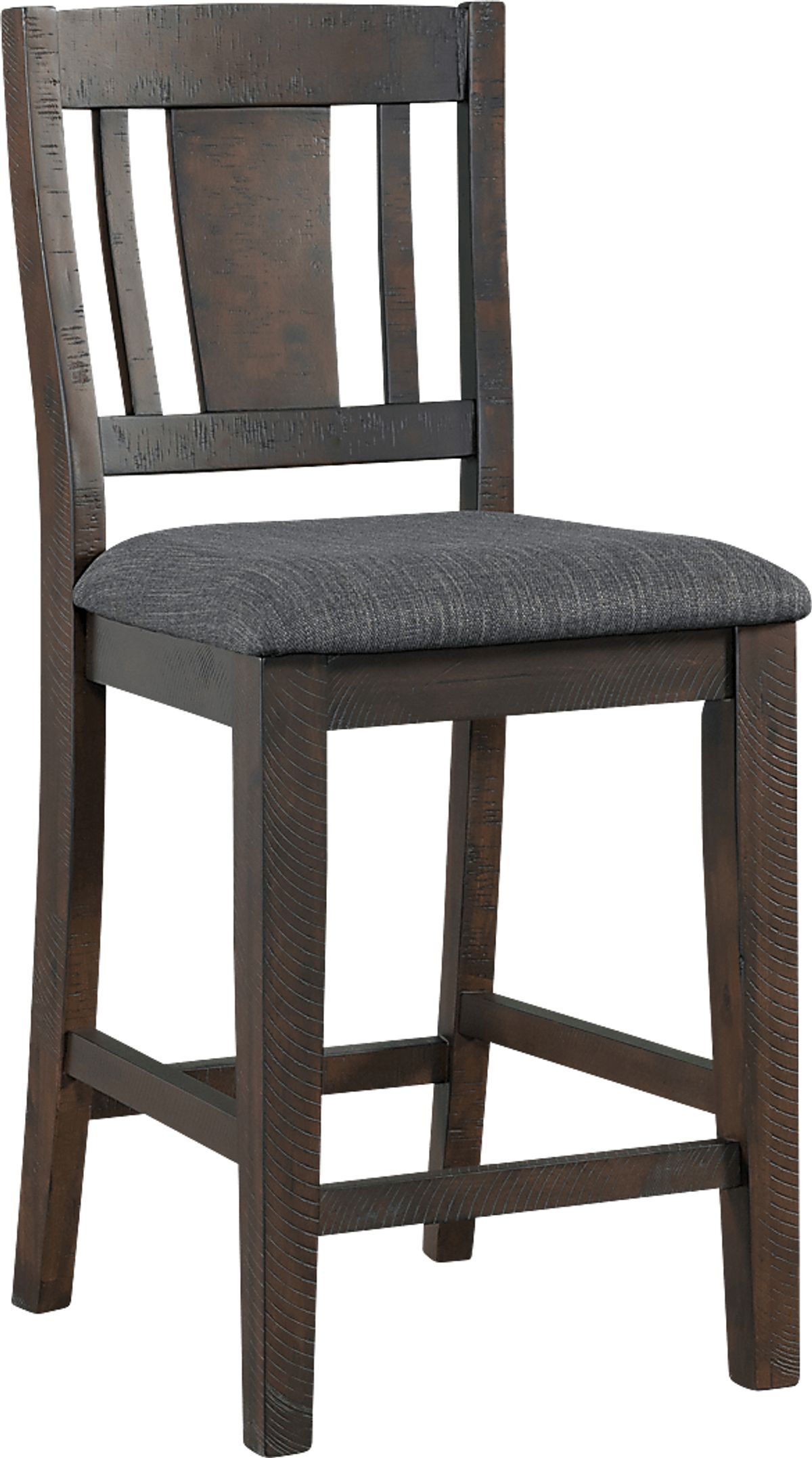 Vortexrover Dark Gray Polyester Fabric Counter Stool, Set Of 2 | Rooms ...