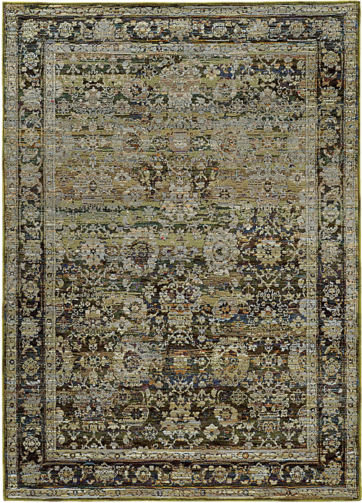 Waldrop Green Rug | Rooms to Go