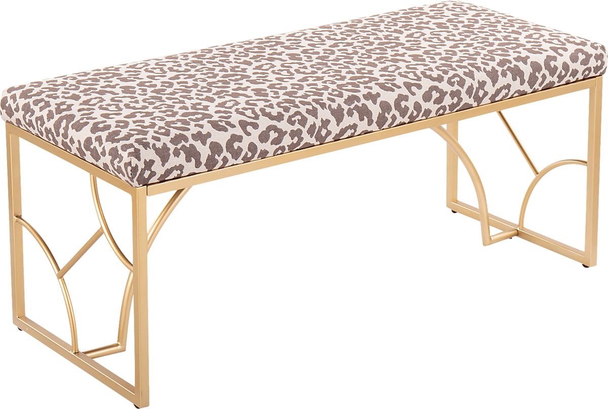 Waldroup I Beige Accent Bench | Rooms to Go